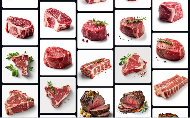 Fresh Meat 152 PNG Files, Cuts of Meat Clipart, Pork ,beef, Vector Art ...