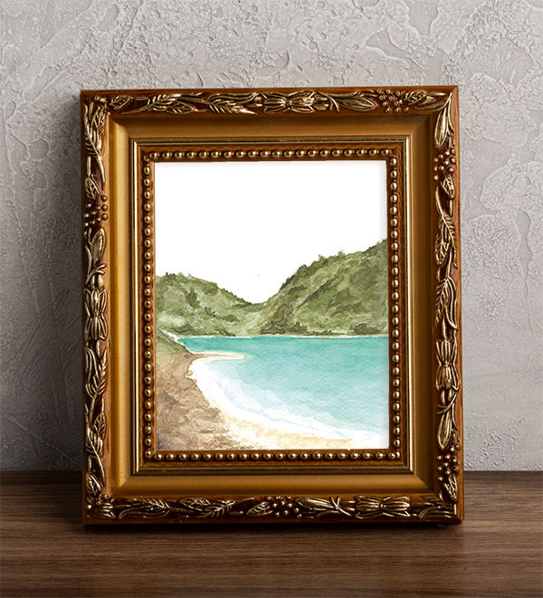 Beautiful Cove Watercolor Printable - Etsy