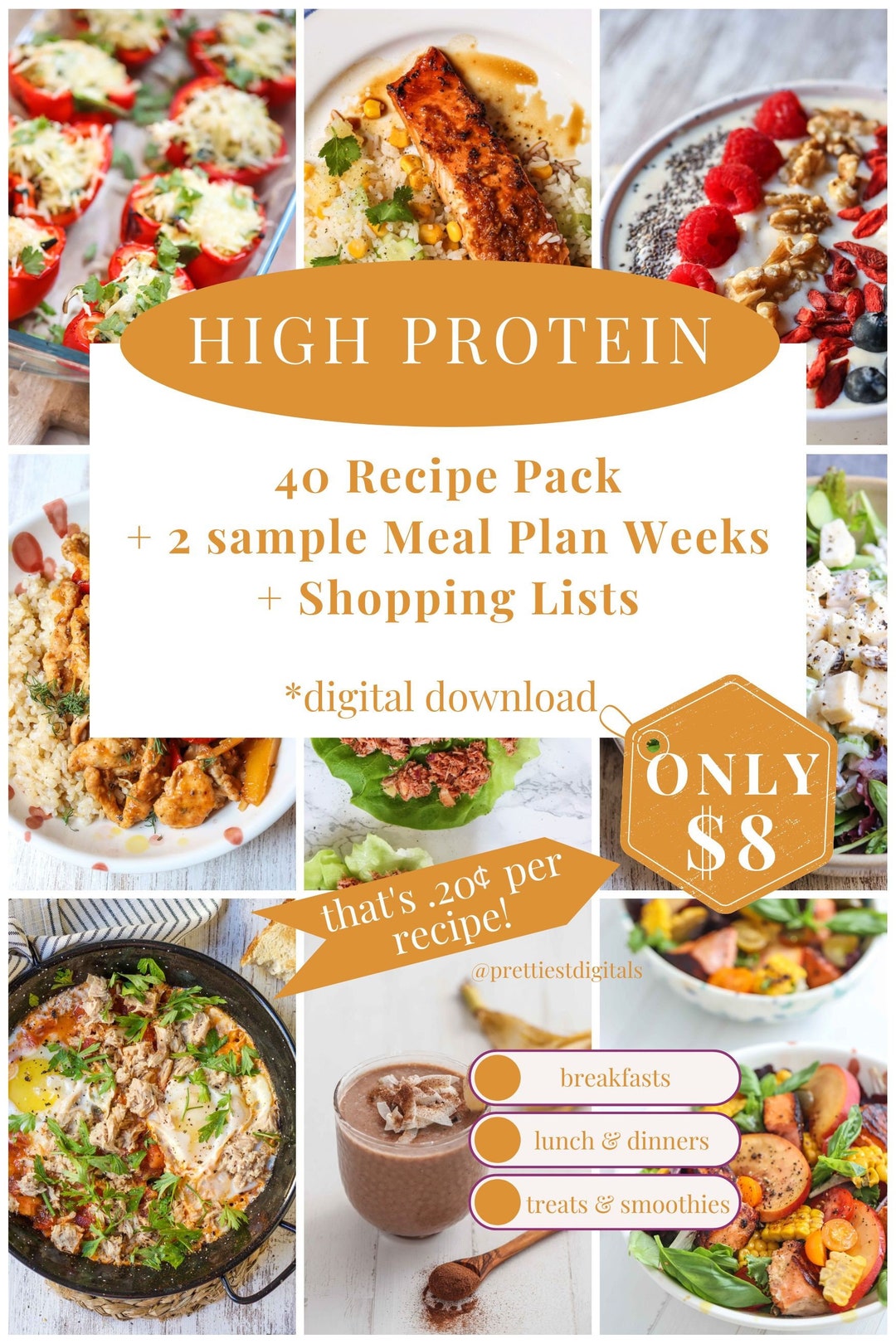 High Protein Recipe Pack - Etsy