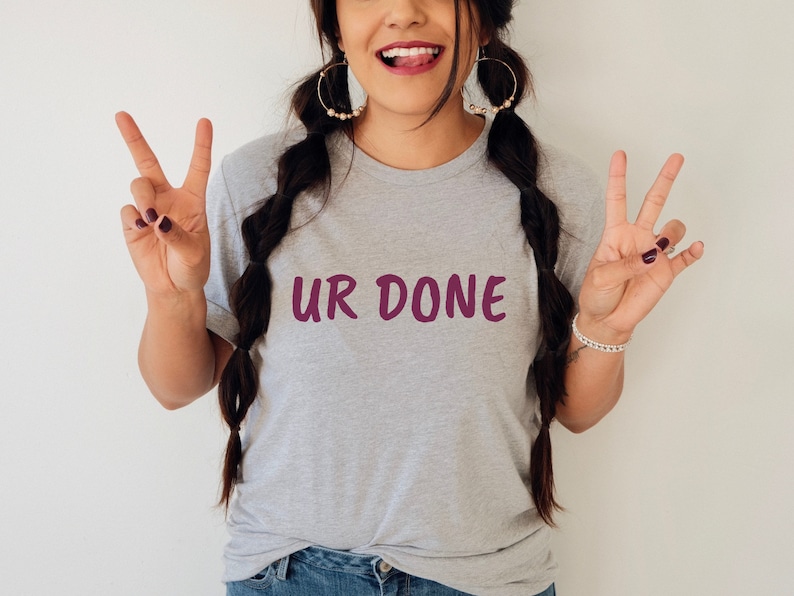 UR DONE Gen Z Slang Meme Shirts Iconic Funny Shirt Y2K Funny Clothing ...
