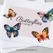 Monarch Butterfly Clipart, Watercolor Butterfly PNG, Floral Clipart ...