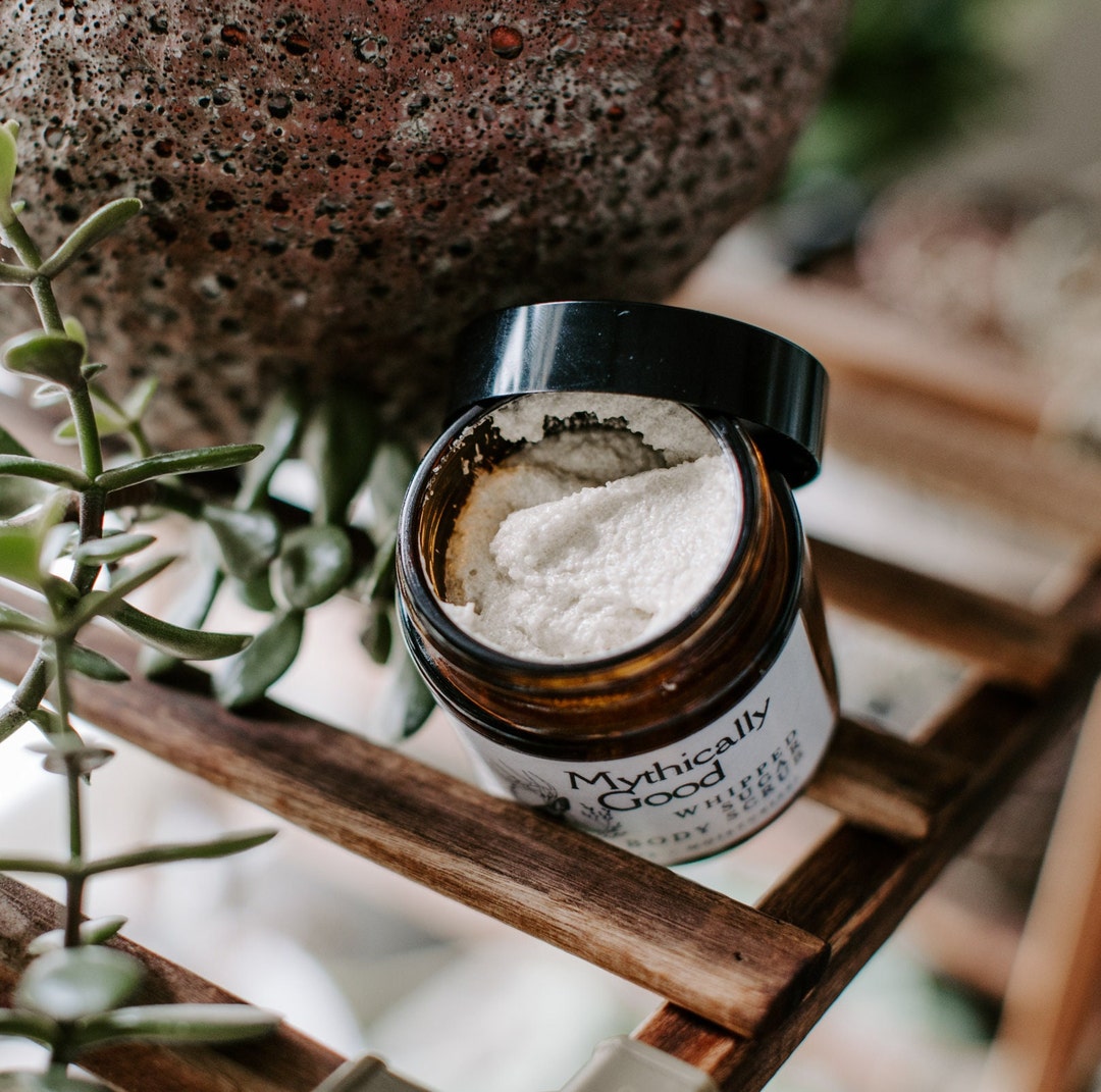 Face and Body Scrub - Whipped Tallow, Sugar + Hempseed - Exfoliating ...