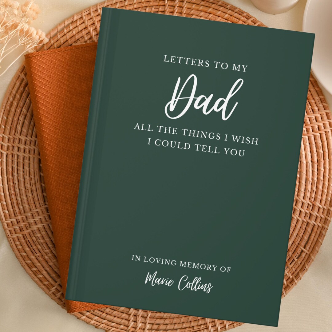 Letters to My Dad Notebook- Loss of Father Grief Journal- Dad Memorial ...