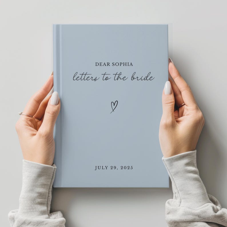 Letters to the Bride Book Bridal Shower Guest Book Bride Keepsake From ...