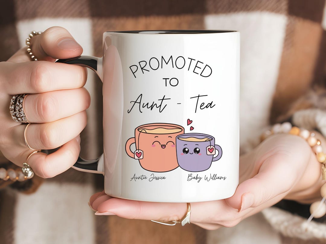 Personalized Aunt-tea Mug: Funny New Aunt Gift, Baby Announcement - Etsy