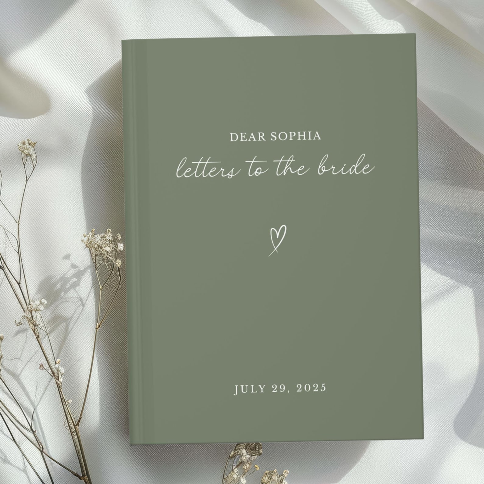 Letters to the Bride Book Bridal Shower Guest Book Bride Keepsake From ...