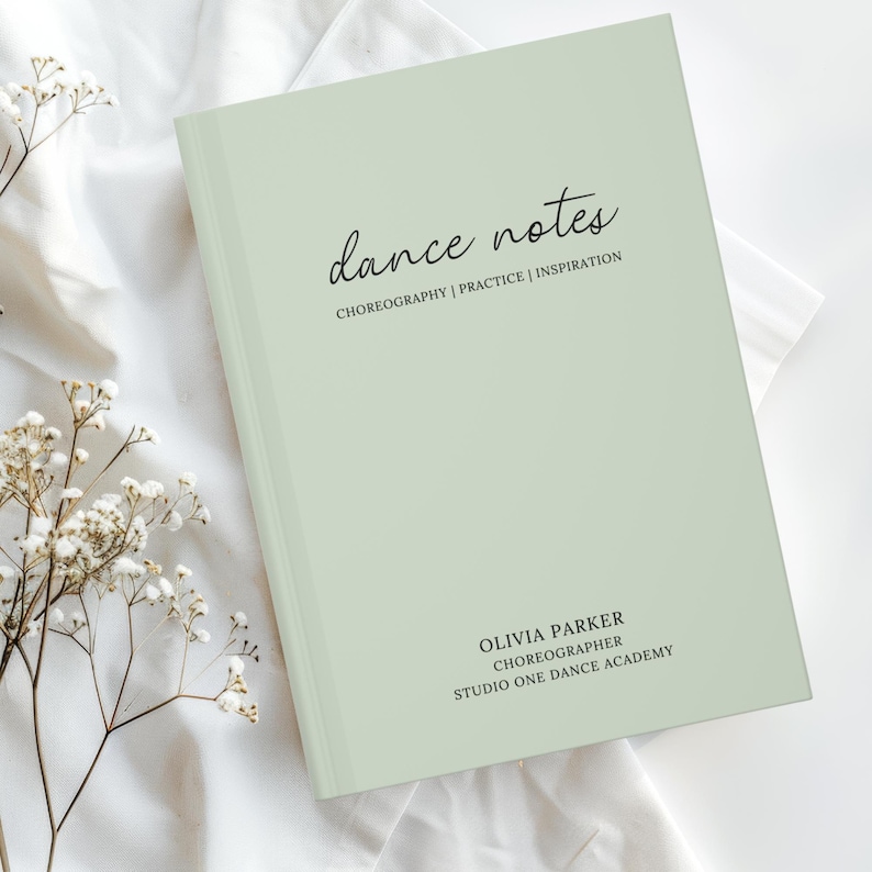 Personalized Choreography Journal, Custom Dance Teacher Gift, Dance ...