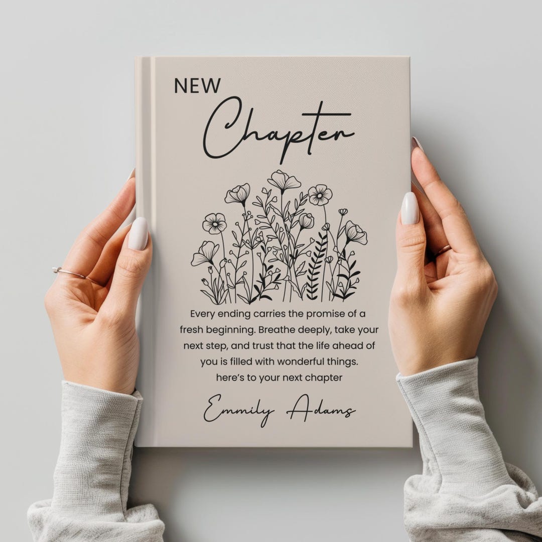 New Chapter Journal, Personalized Notebook for Women, Retirement Gift ...