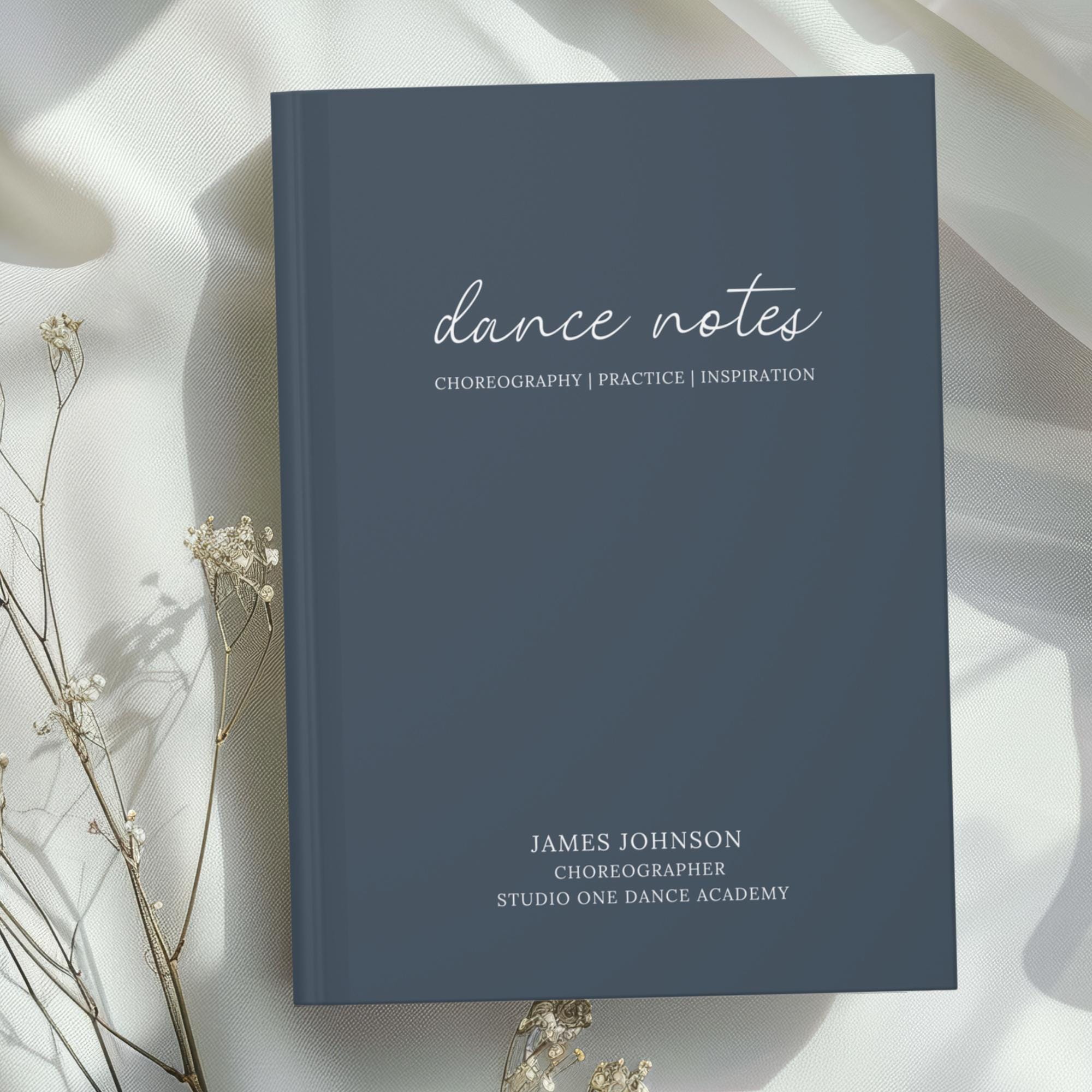 Personalized Choreography Journal, Custom Dance Teacher Gift, Dance ...