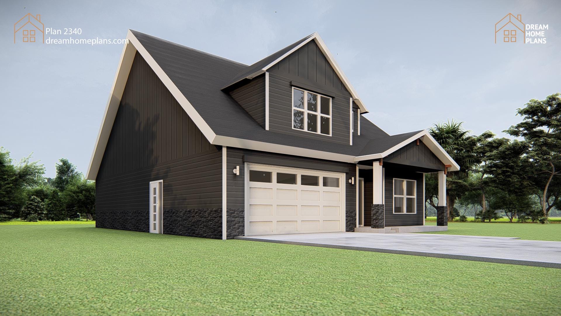 Modern 3-bedroom Homestead House Plan With Office (PDF Download) - Etsy