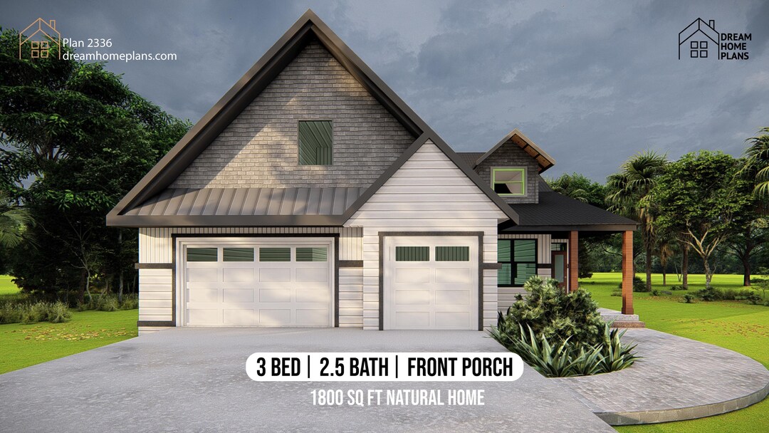 Charming 3-bedroom Homestead House Plan - 2.5 Baths, Office, Open ...