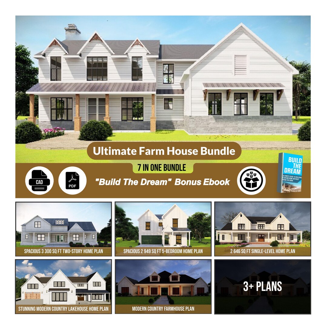 Ultimate Farm House Bundle | High-quality Home Plans | Master Suites ...