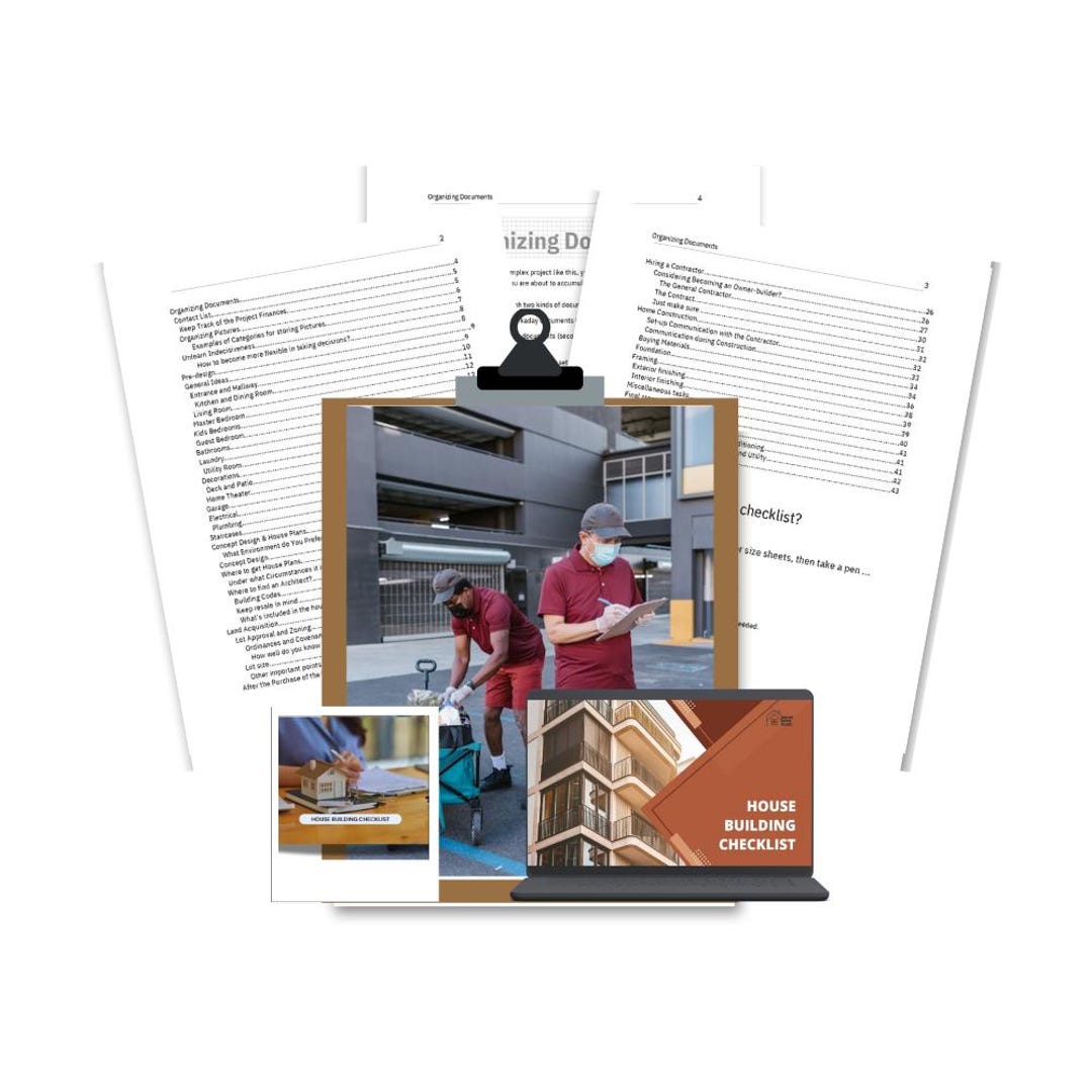 Comprehensive House Building Checklist - PDF Guide for Home ...