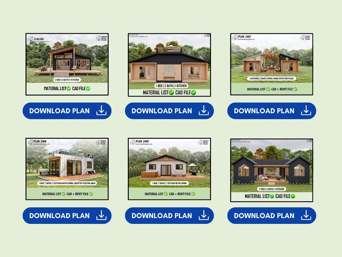 Dream Home Plans Ultimate Cottage Bundle Plans 6 in 1 | Cozy Cottage ...