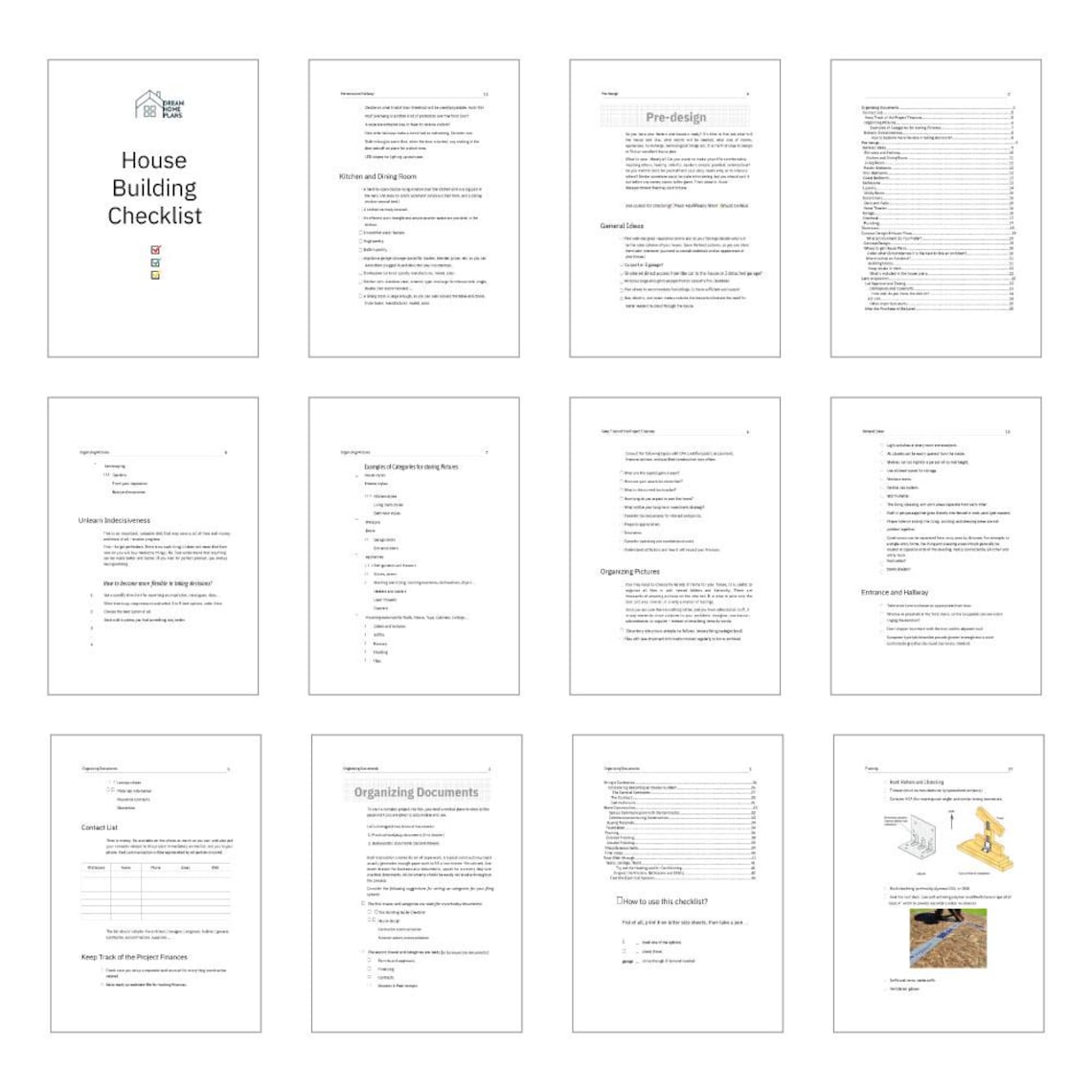 Comprehensive House Building Checklist - PDF Guide for Home ...
