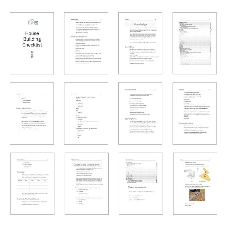 Comprehensive House Building Checklist - PDF Guide for Home ...
