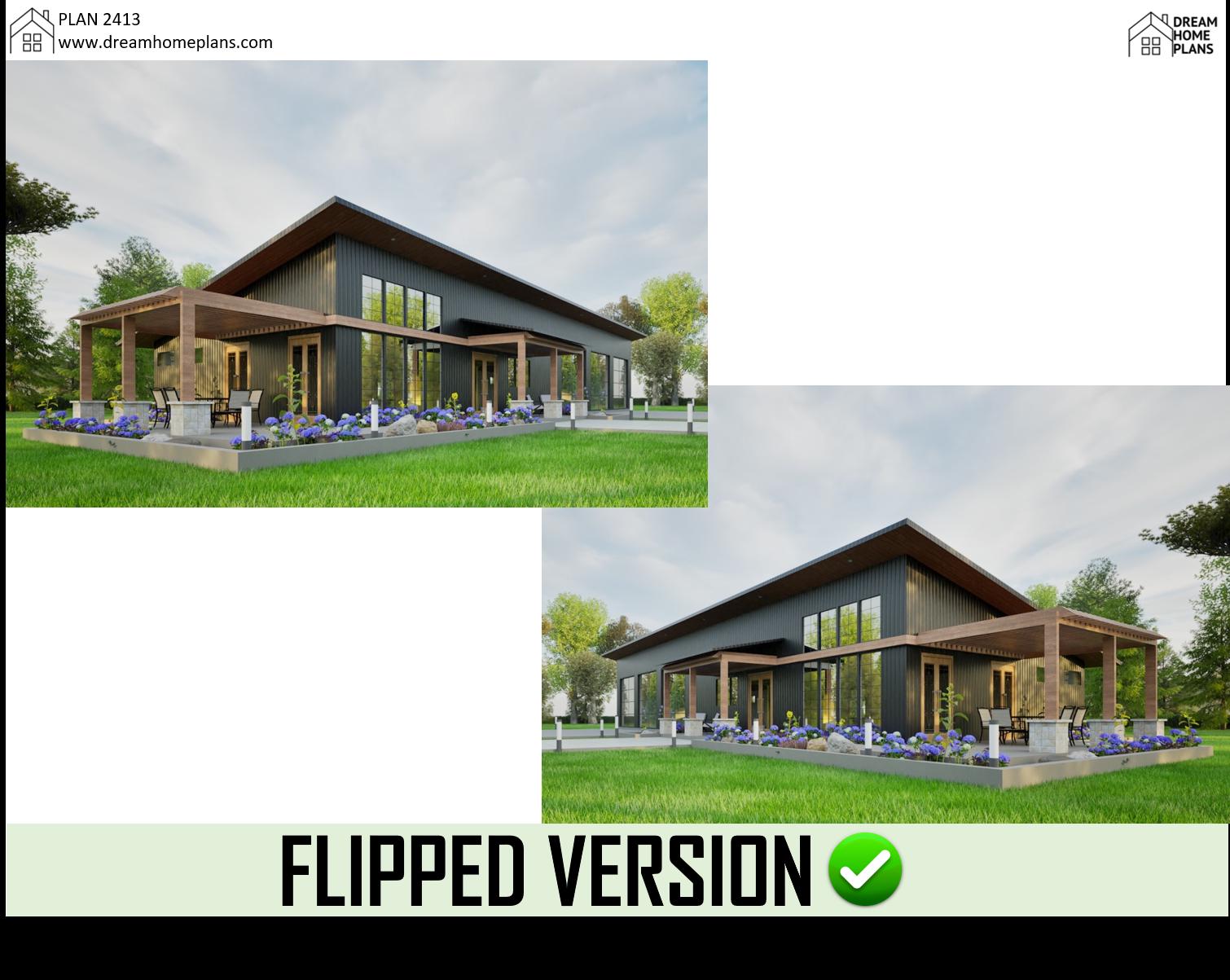 Barndominium Farmhouse Plans: 3 Bedroom Architect Drawings (digital ...