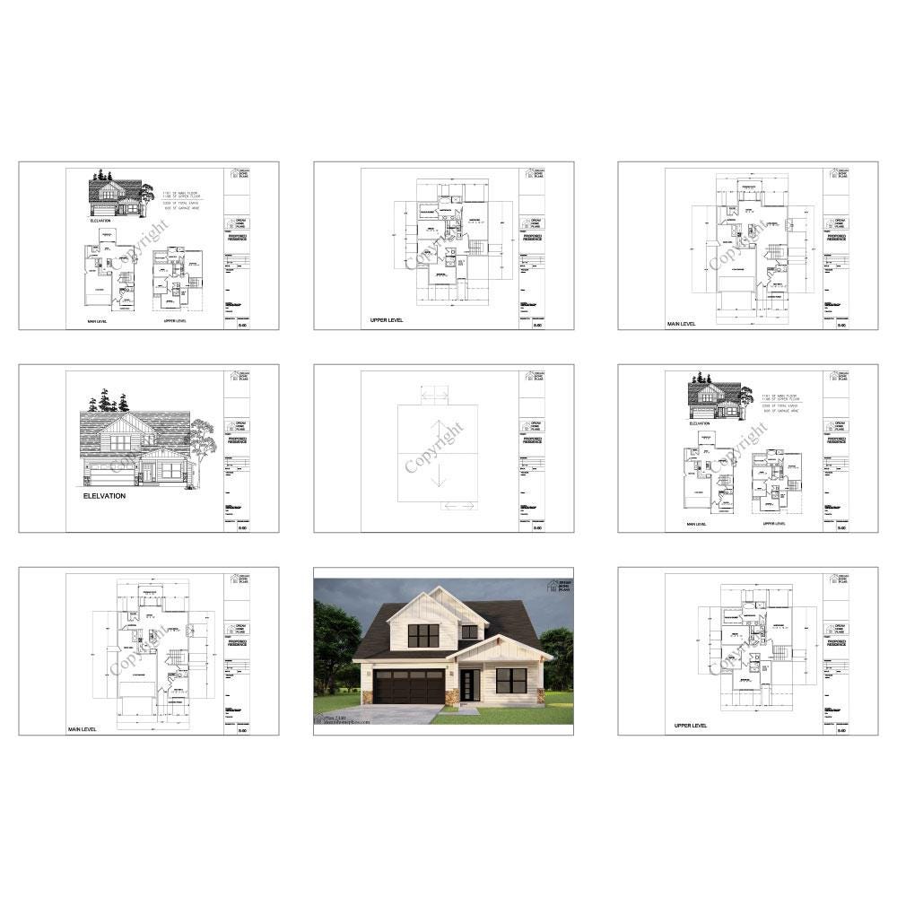 Modern 3-bedroom Homestead House Plan With Office (PDF Download) - Etsy