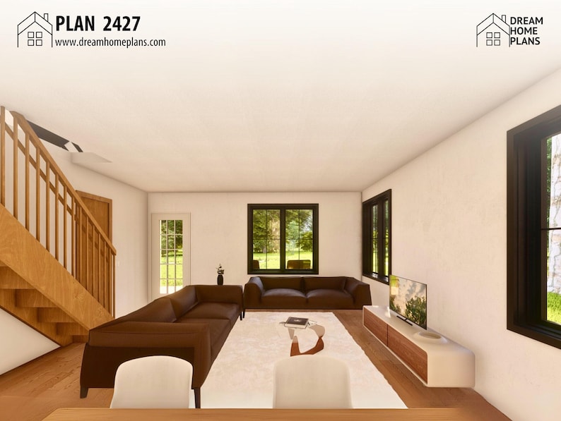 Modern Cottage House Plans 30x30 | Custom House Architectural ...