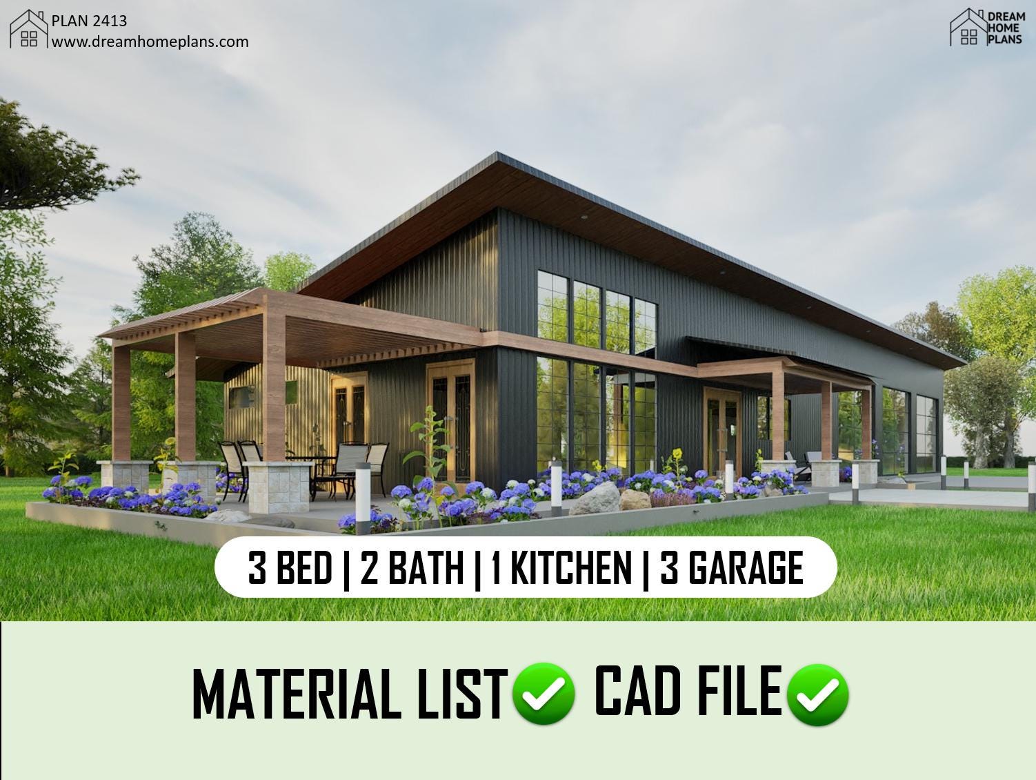 Barndominium Design Collection: 6 Modern Farmhouse Custom House Plans ...