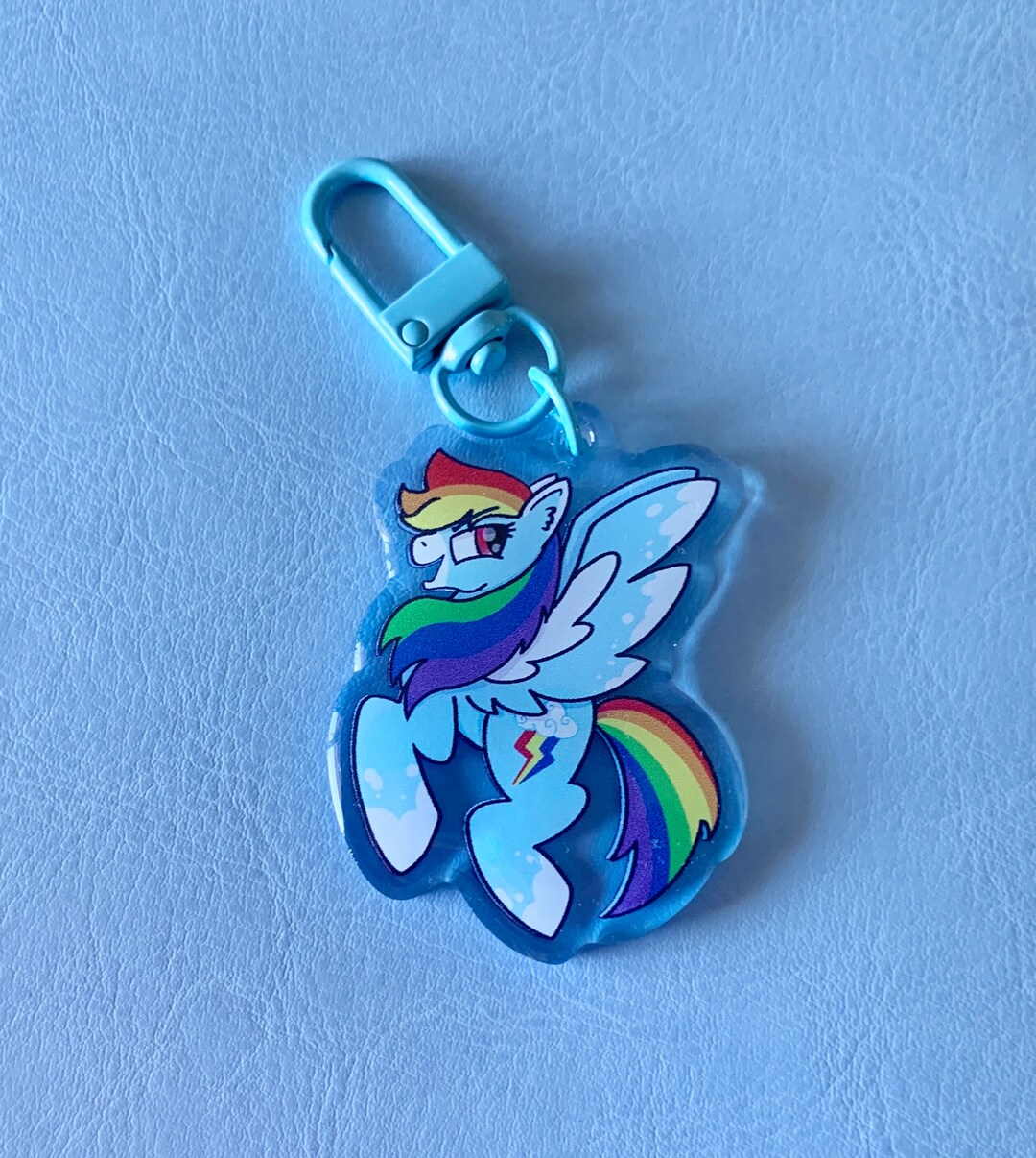 Rainbow Dash Keychain - Etsy