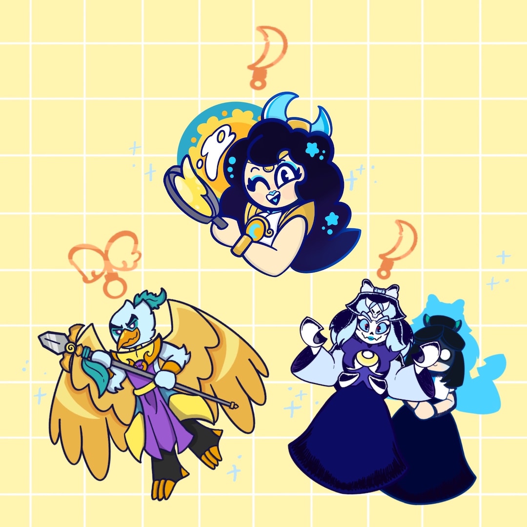 LMK Keychains - Peng, Lady Bone Demon, and Chang’e - Etsy