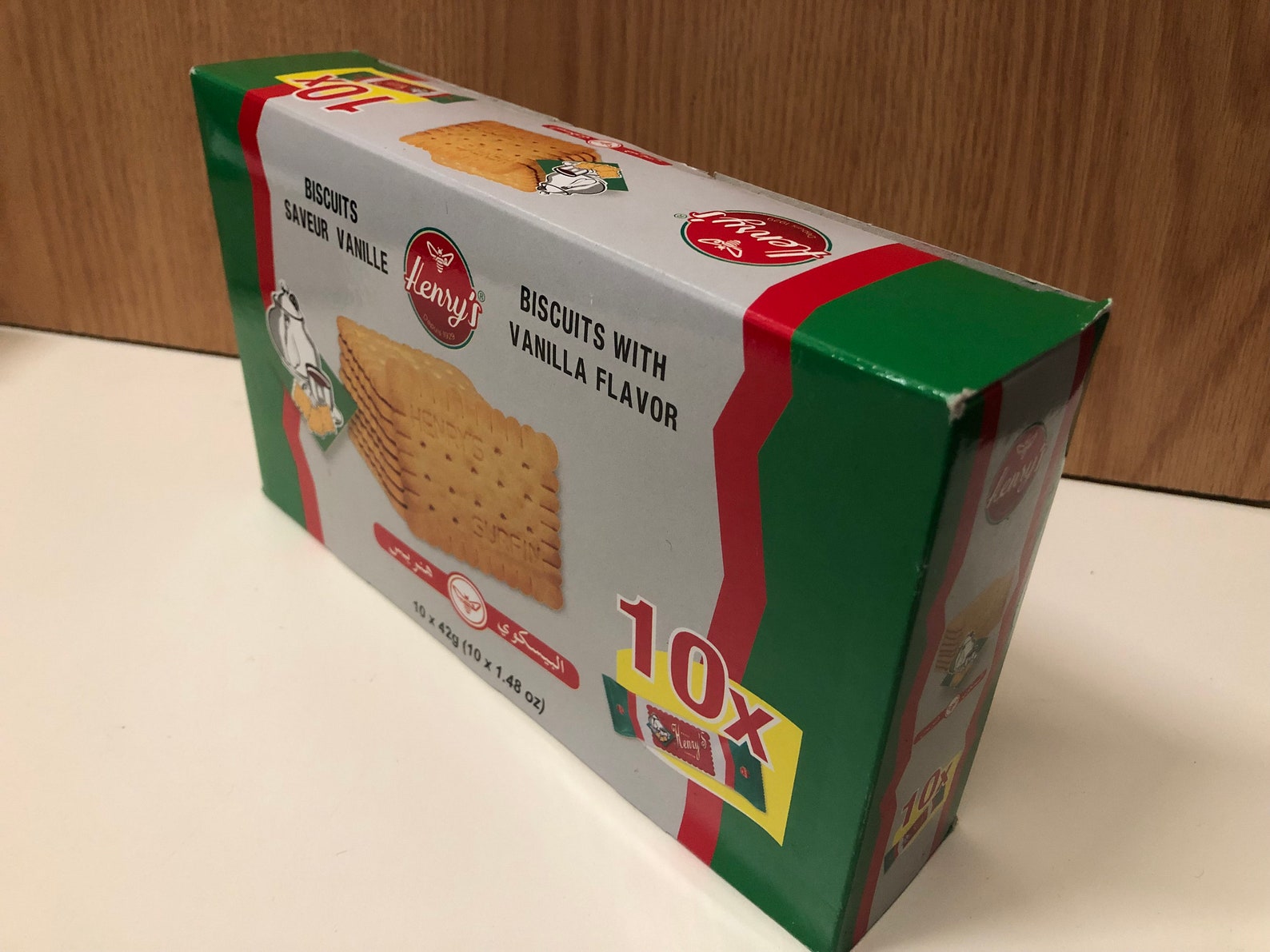 Moroccan Henry's Biscuit With Vanilla Flavour 10 X 42 G. - Etsy