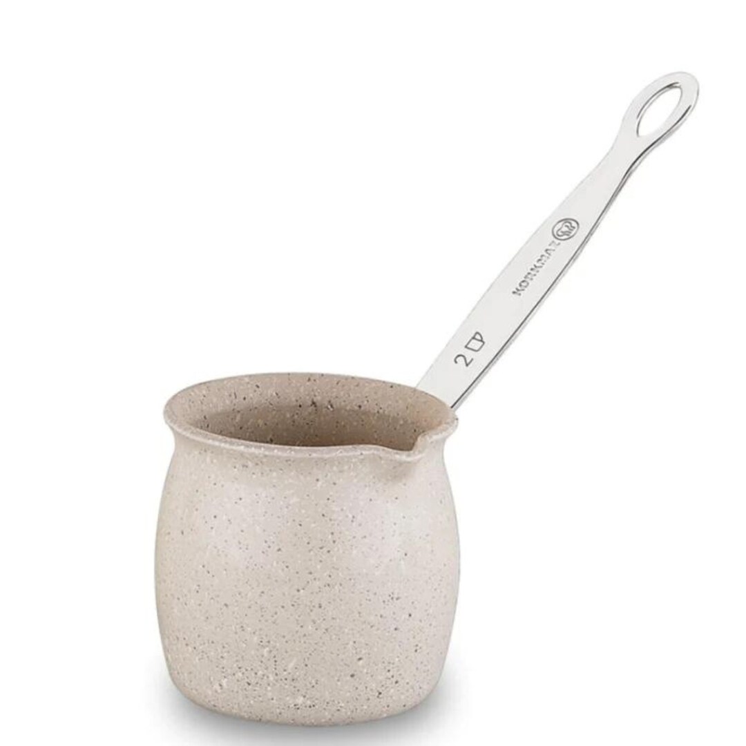 Korkmaz Granita Coffee Pot Nonstick Beige Coffee Maker With Granite ...