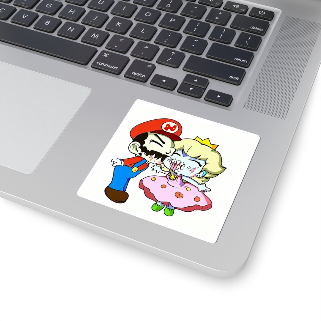 Zombie Mario and Princess Peach Kissing Sticker - Etsy