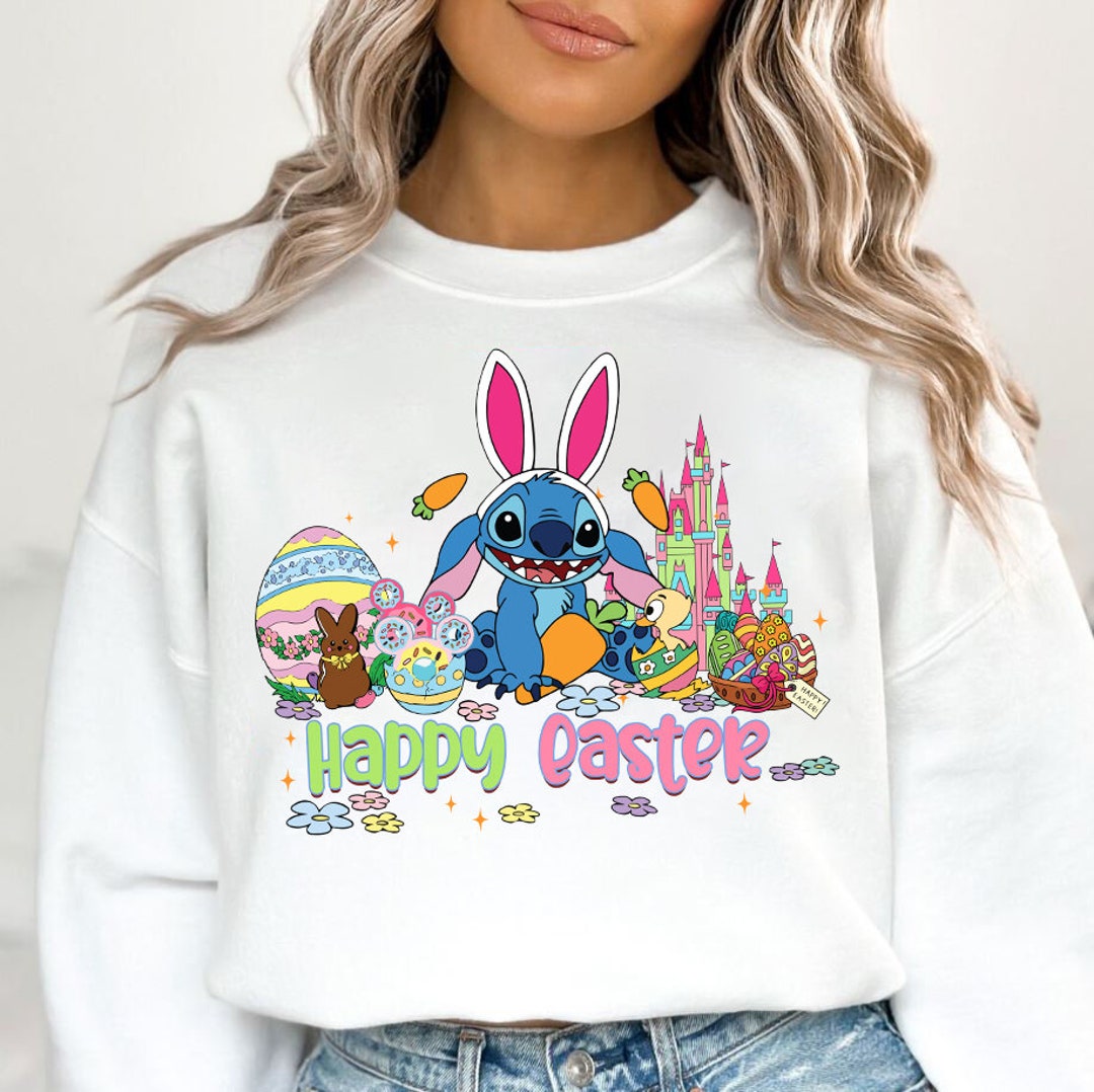 Stitch Easter SVG, Easter SVG, Funny Easter Png, Easter Bunny Svg ...