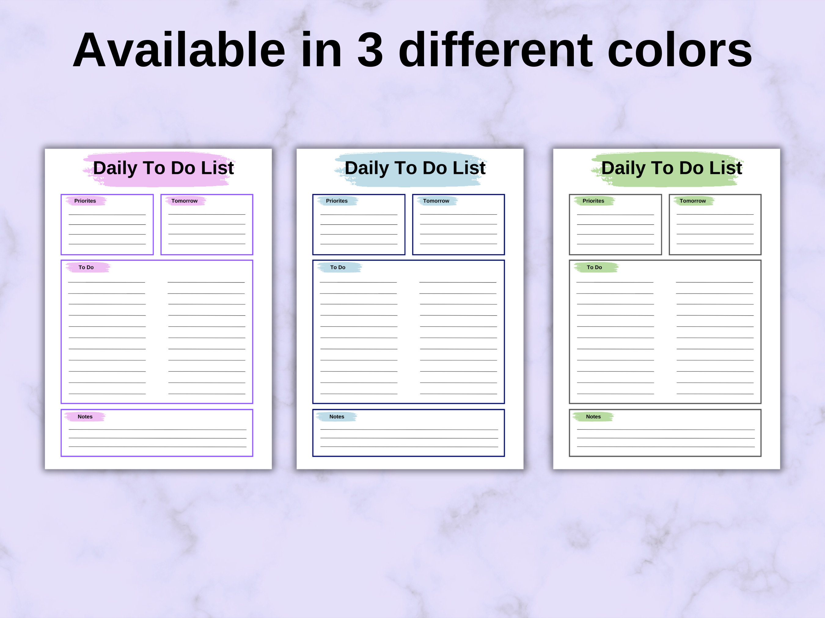 To Do List | Fillable & Printable PDF | Instant Download - Etsy