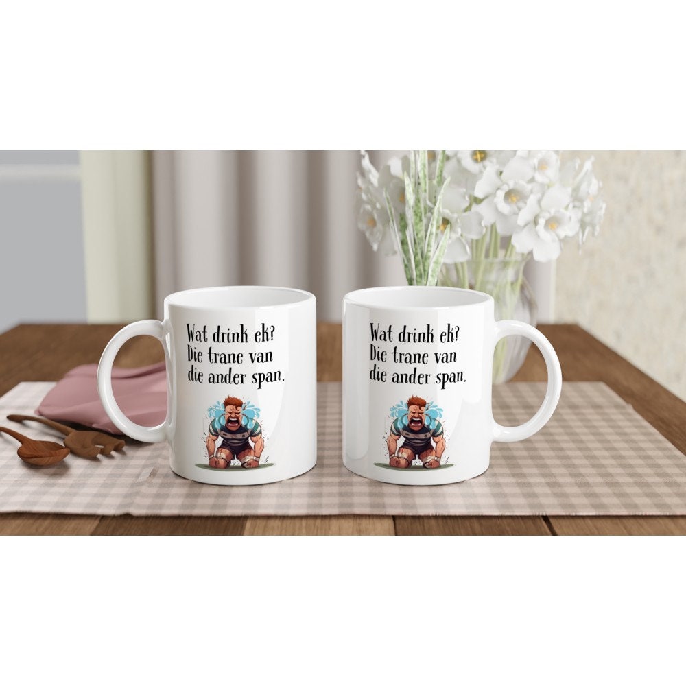 Afrikaans Mug, Rugby Mug, SAFFA Mug, South African Gift, Father's Day ...