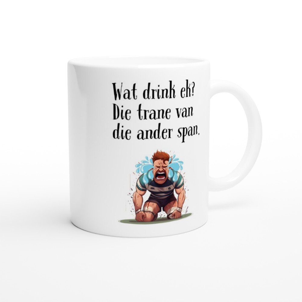 Afrikaans Mug, Rugby Mug, SAFFA Mug, South African Gift, Father's Day ...
