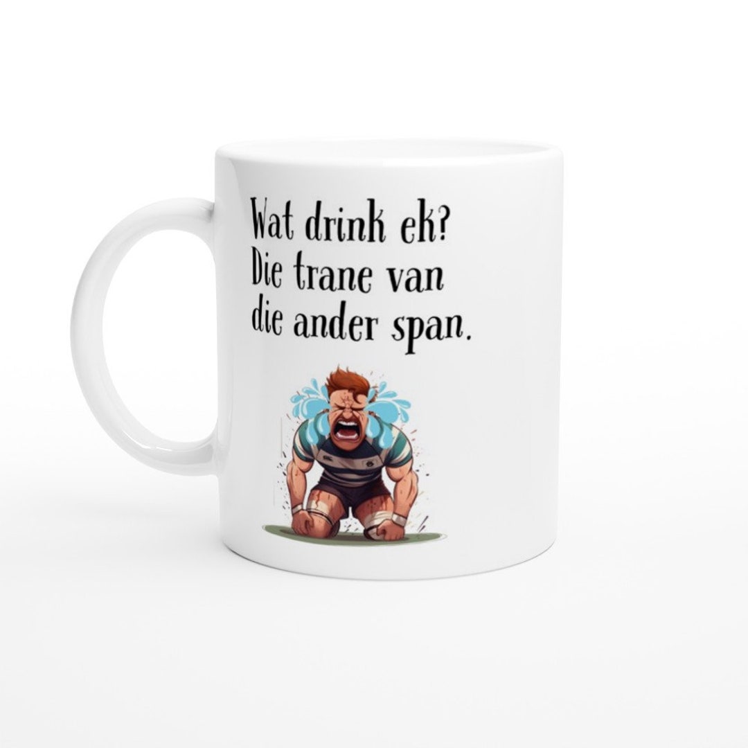 Afrikaans Mug, Rugby Mug, SAFFA Mug, South African Gift, Father's Day ...