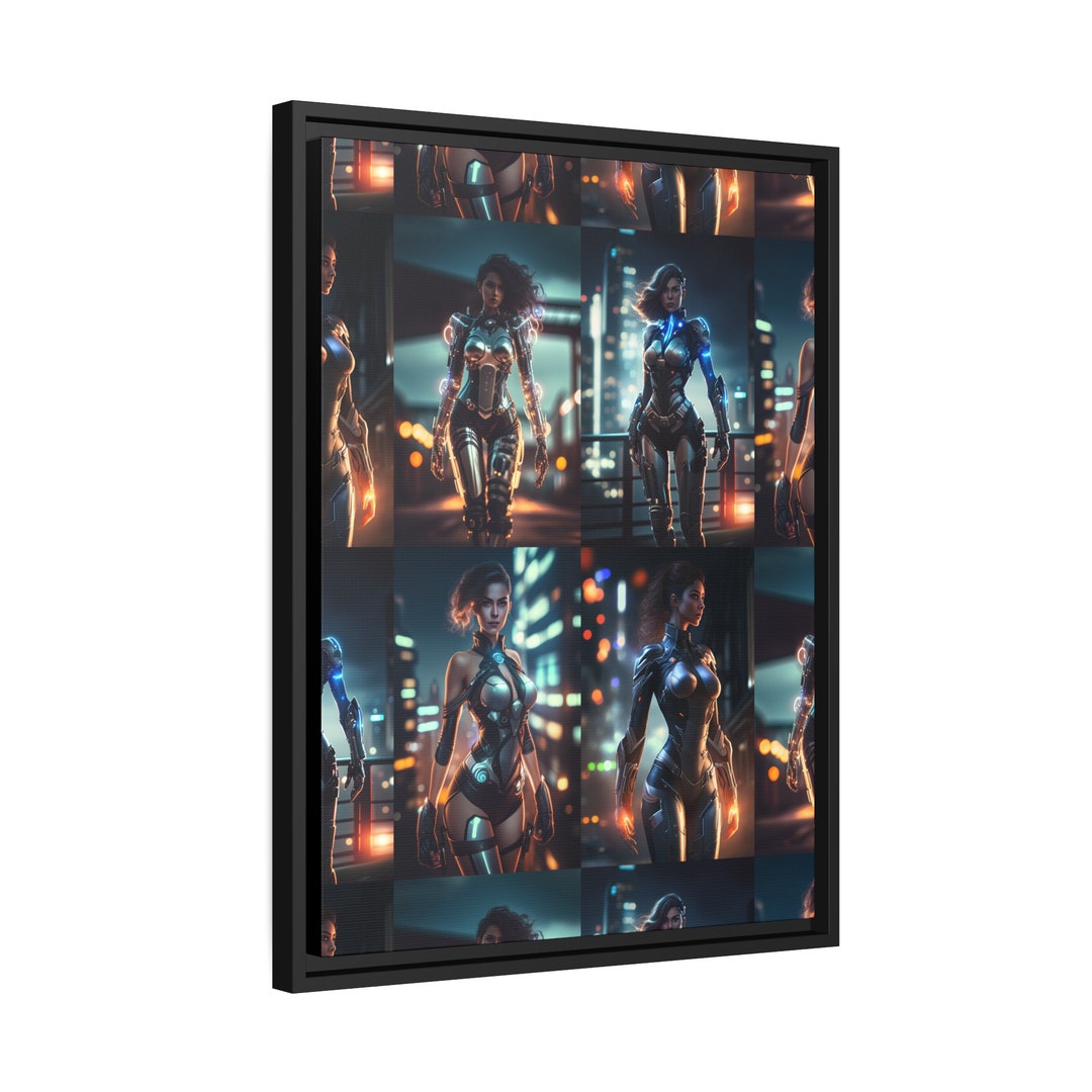 Cyberpunk Anime Girl Aesthetic Wall Art Gift Ideas Premium Gallery ...