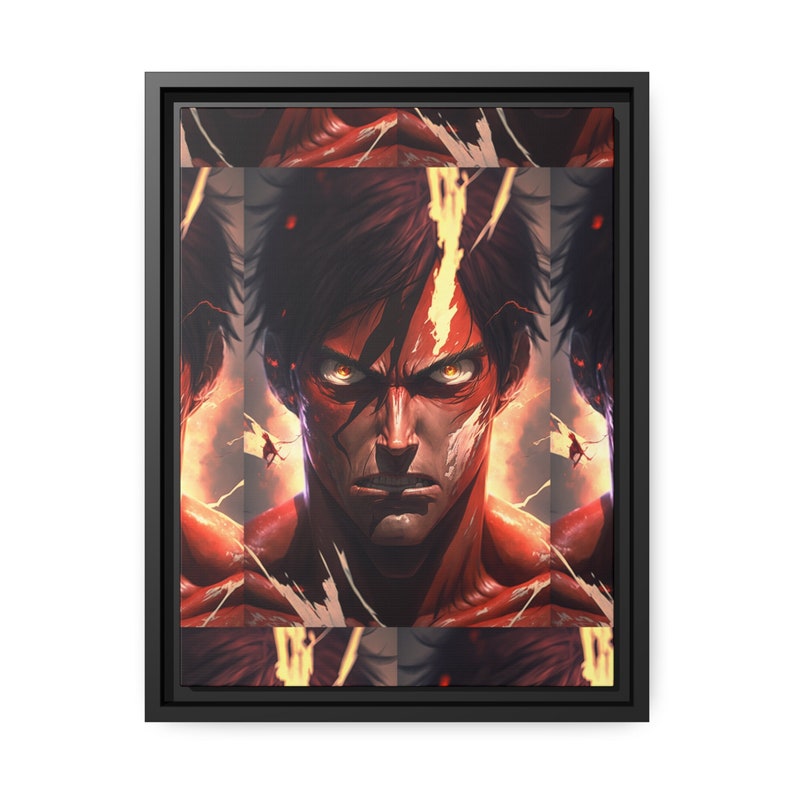Eren Yeager Portrait Aot L Aesthetic Wall Art Modern Gift Ideas Premium ...