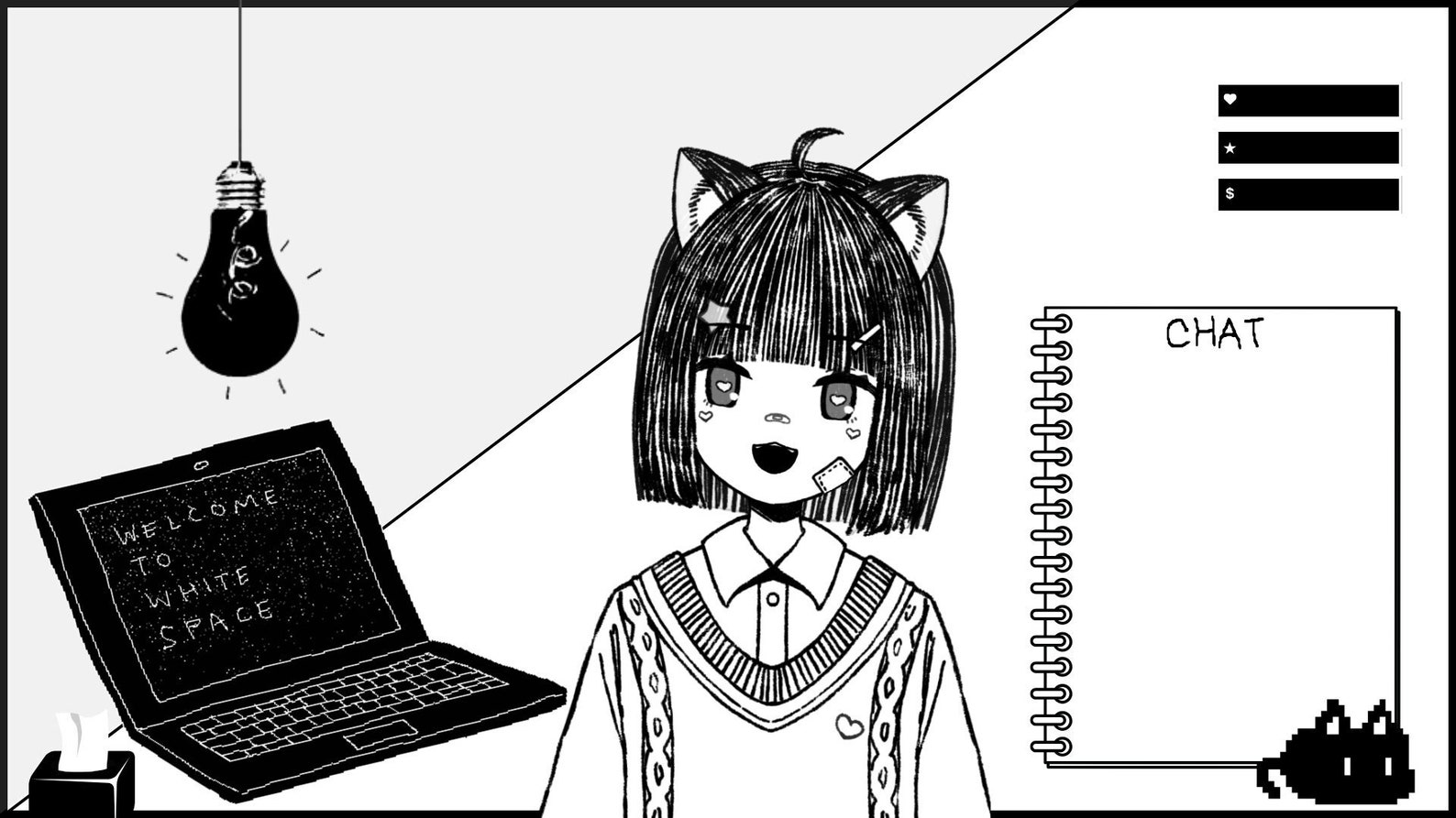 Animated Stream Overlay Multiple Set [OMORI STYLE] - Etsy