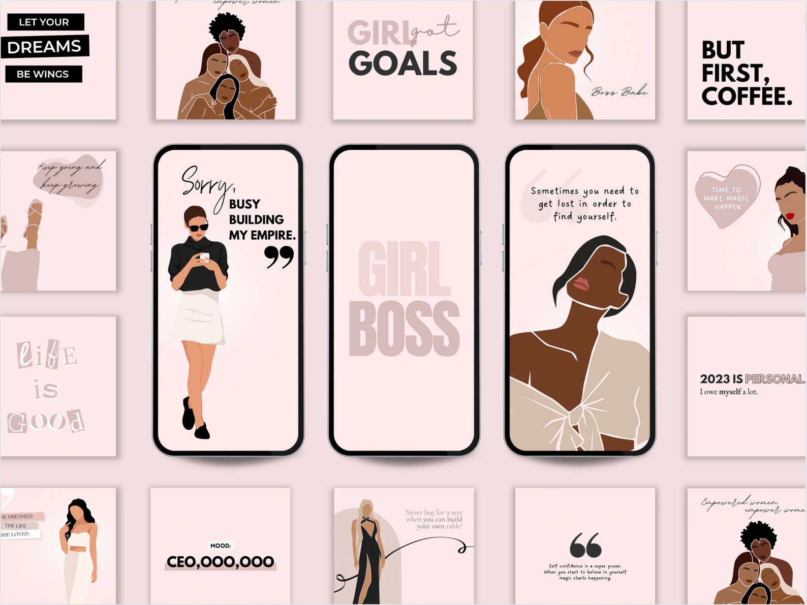 100 Girl Boss Instagram Posts and Stories Boss Babe Quotes, Girl Boss ...