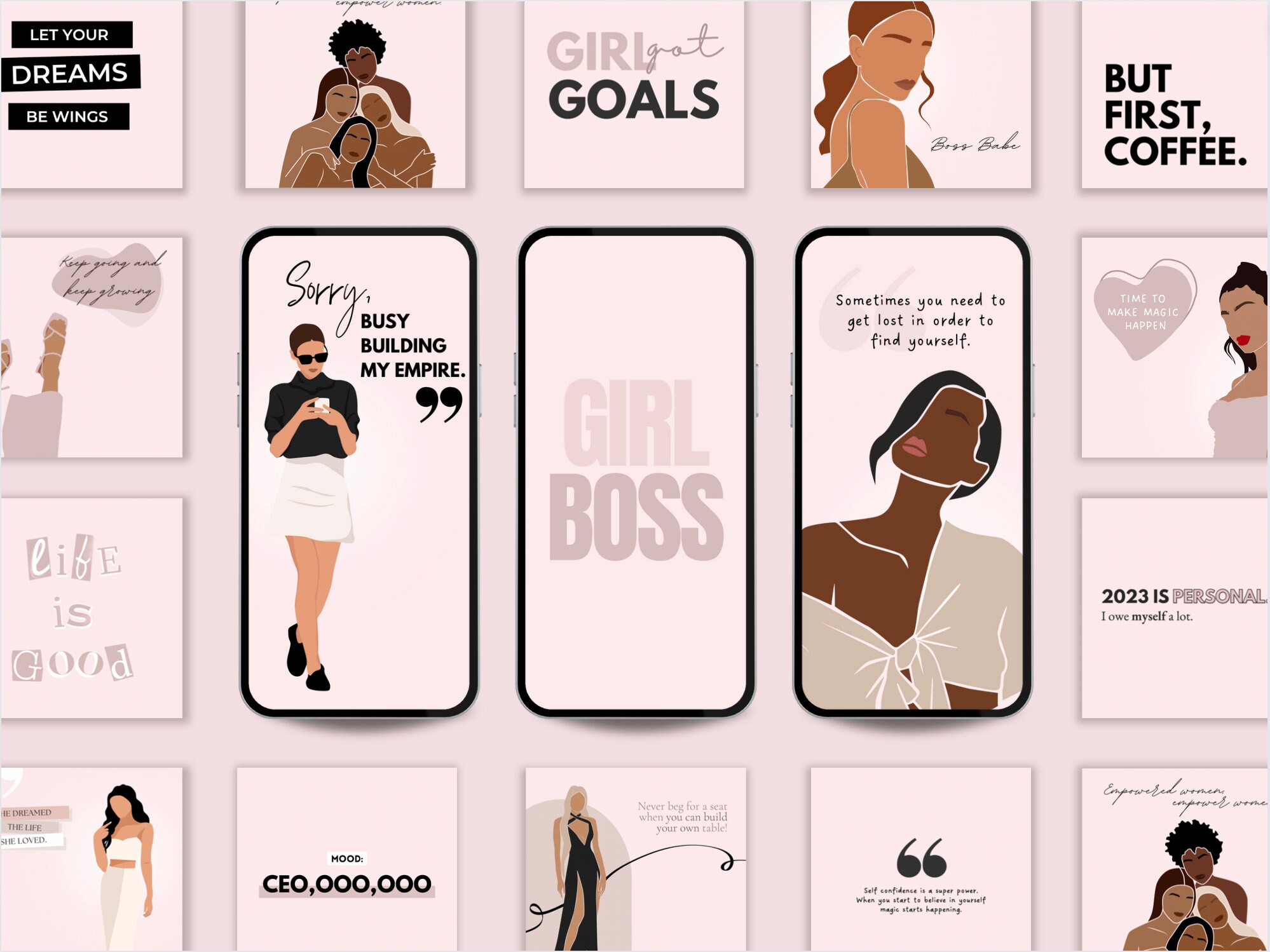 100 Girl Boss Instagram Posts and Stories Boss Babe Quotes, Girl Boss ...