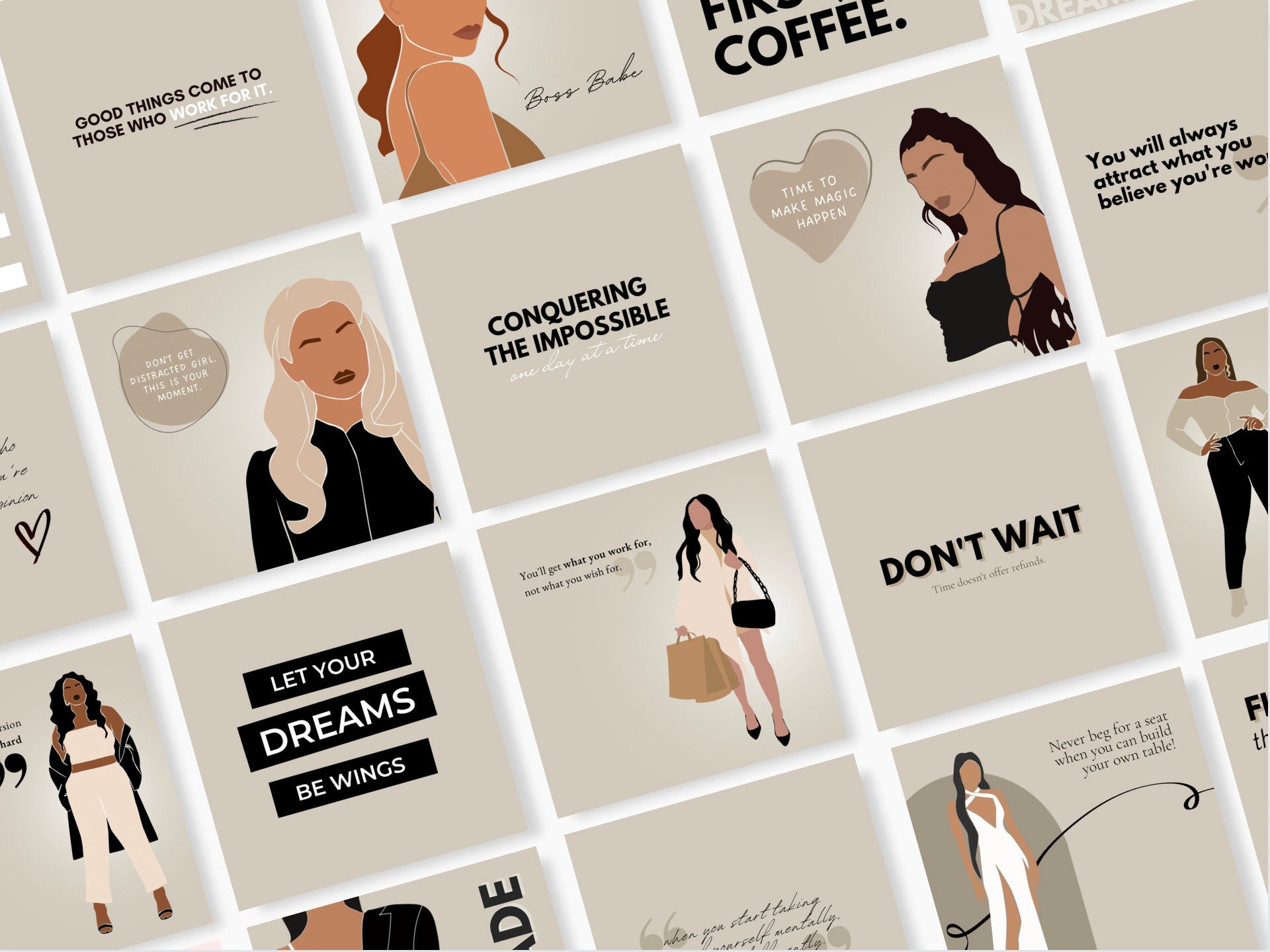 200 Girl Boss Instagram Quotes Instagram Posts and Stories Boss Babe ...