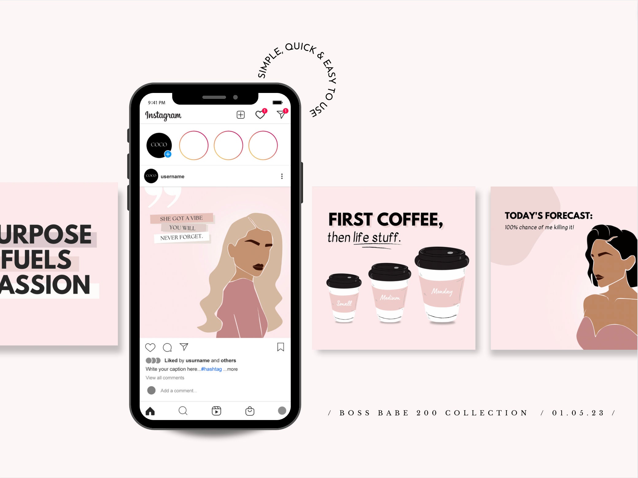 200 Girl Boss Instagram Quotes Instagram Posts and Stories Boss Babe ...