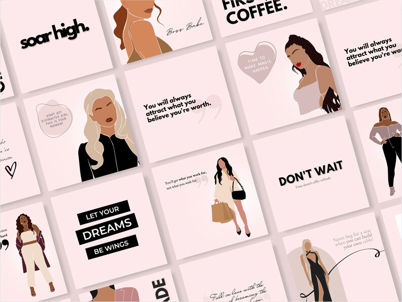 200 Girl Boss Instagram Quotes Instagram Posts and Stories Boss Babe ...