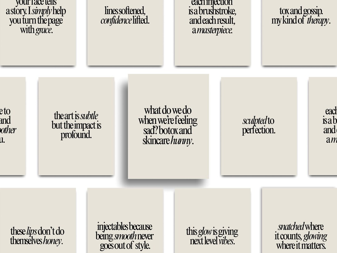 Instagram Esthetician Nurse Injector Quotes, Aesthetic Botox Filler ...