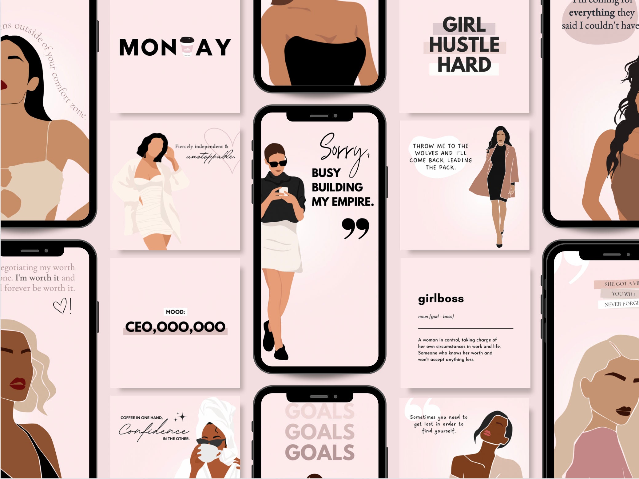 200 Girl Boss Instagram Quotes Instagram Posts and Stories Boss Babe ...