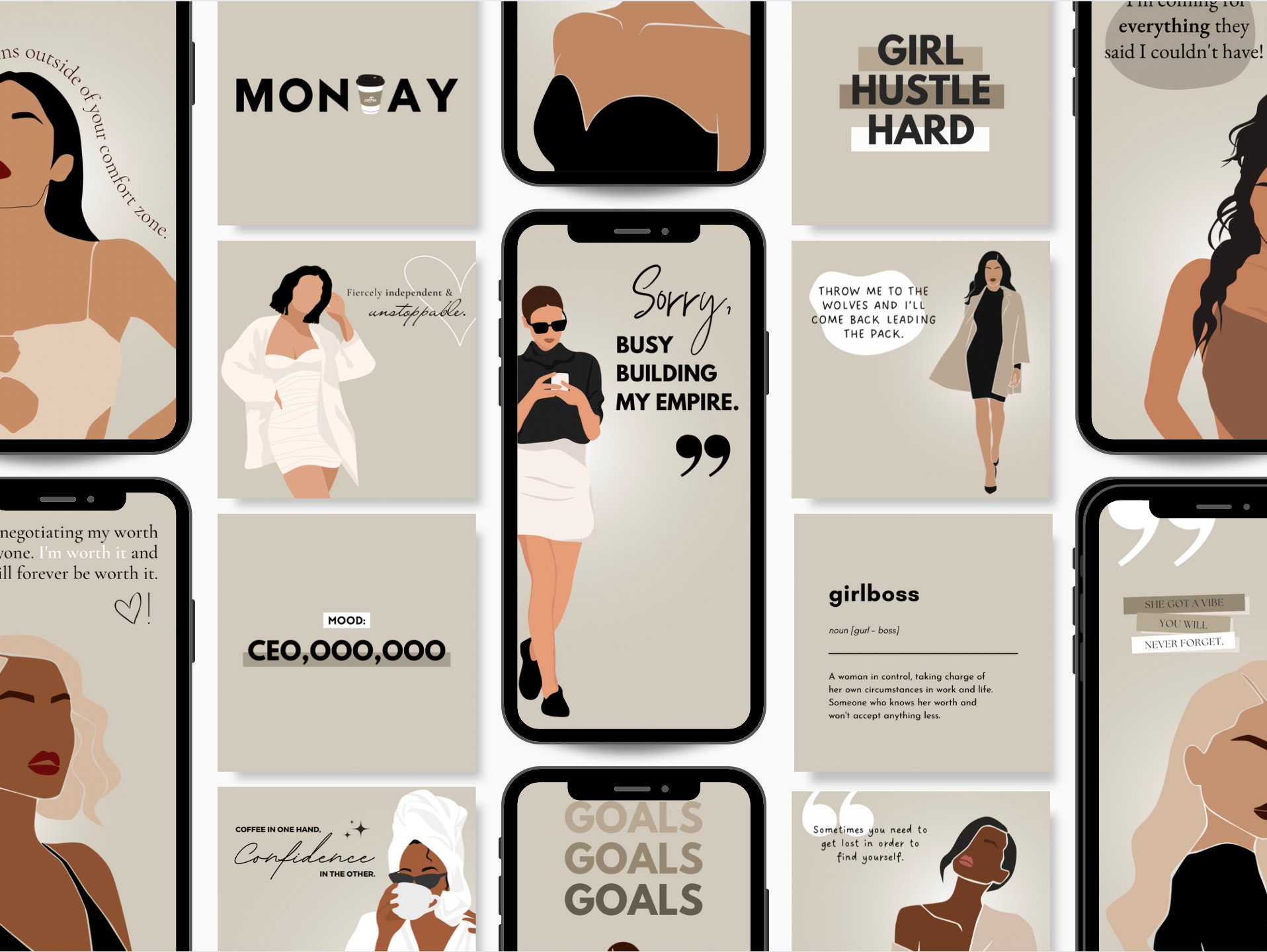 200 Girl Boss Instagram Quotes Instagram Posts and Stories Boss Babe ...