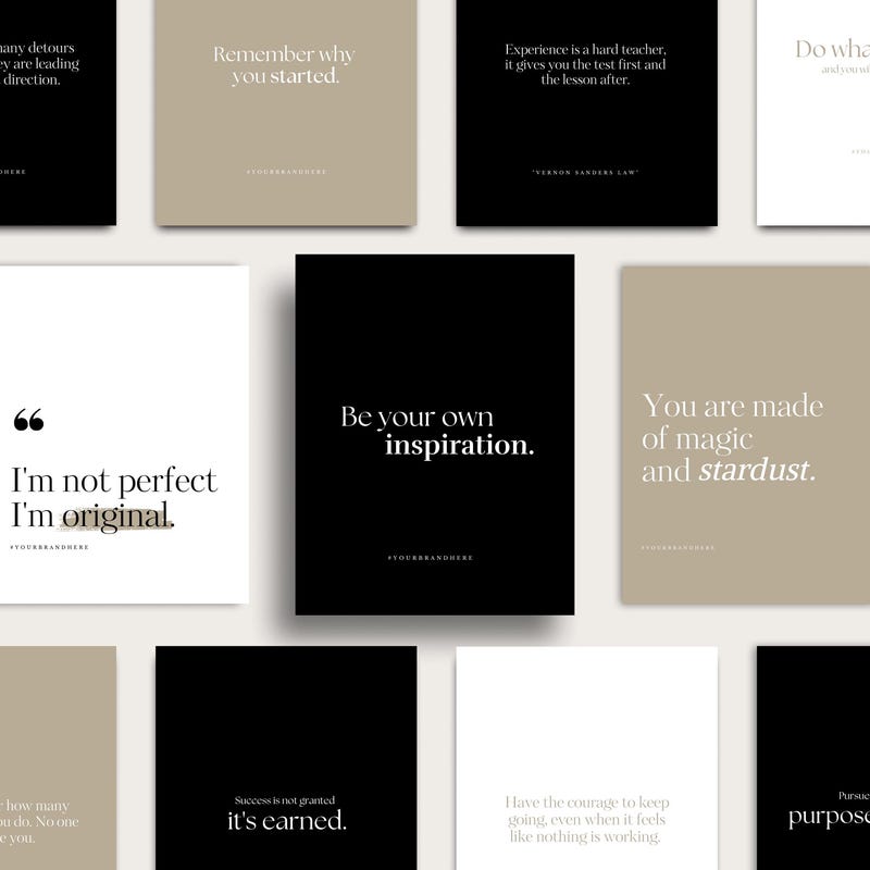 Instagram Quote Template - Etsy