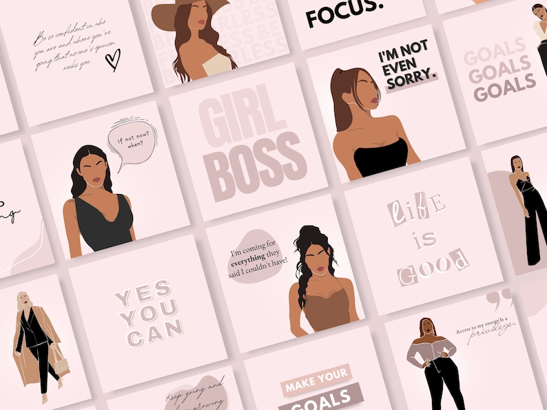 200 Girl Boss Instagram Quotes Instagram Posts and Stories - Etsy
