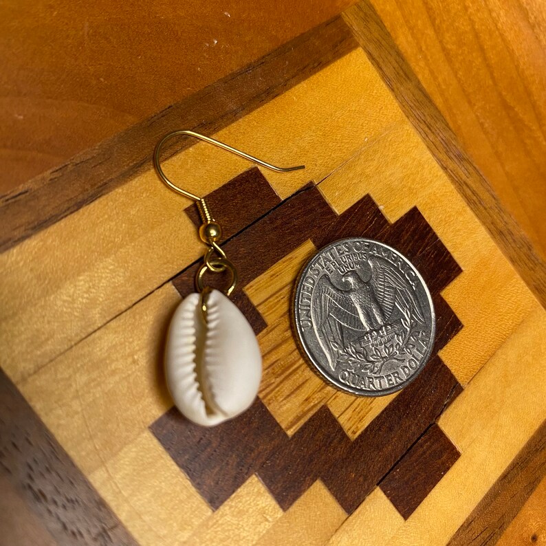 Native American Handmade Cowrie Shell Earrings Whitehorsewear - Etsy