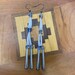 Blue Native American Handmade Firepolish Dentalium Shell Cone Earrings ...