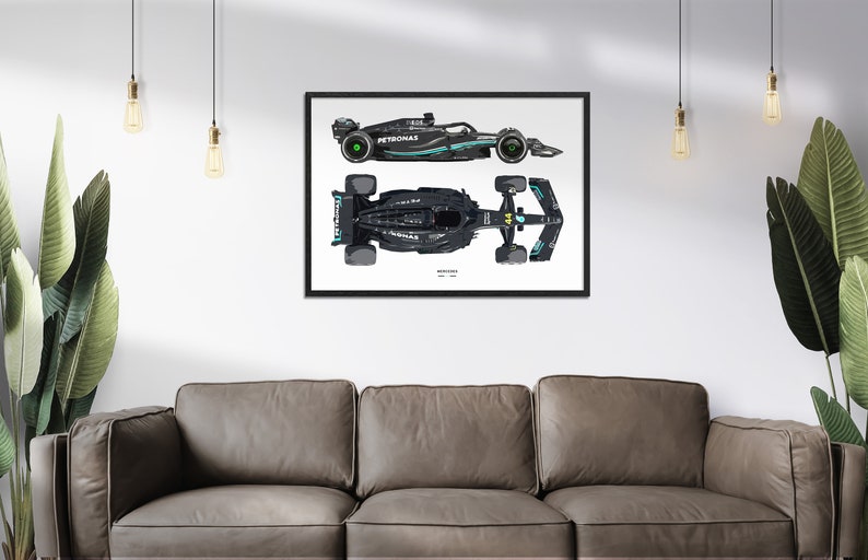Mercedes Formula 1 Poster Digital Download Lewis Hamilton - Etsy